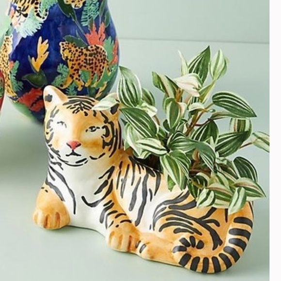 Anthropologie | Accents | Anthropologie Leah Goren Tiger Animal Vase ...